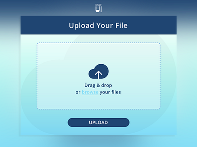 Daily UI Challenge #031 - File Upload by Ľuboš Katunský on Dribbble