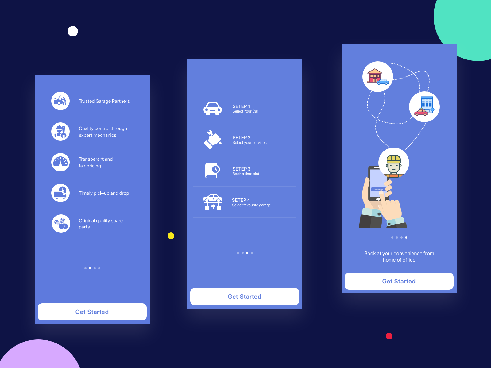 Walkthrough Pages by Henri Kaler on Dribbble