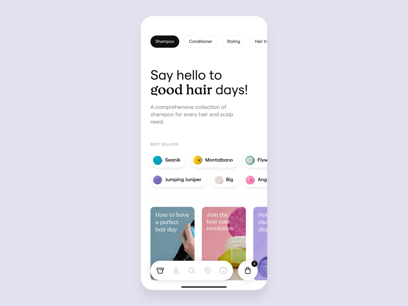 Lush app by Marina on Dribbble