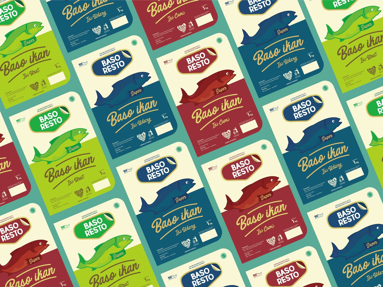 Label design ( Baso Resto ) by yogi nurtibian on Dribbble