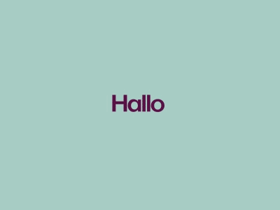 Hallo by Claudia Graf on Dribbble