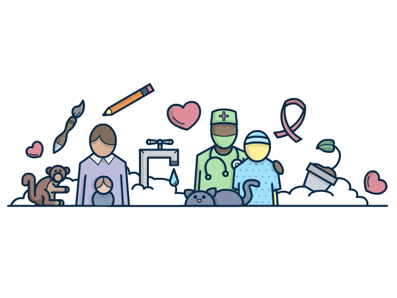 Choose A Cause by Kevin Mercier on Dribbble