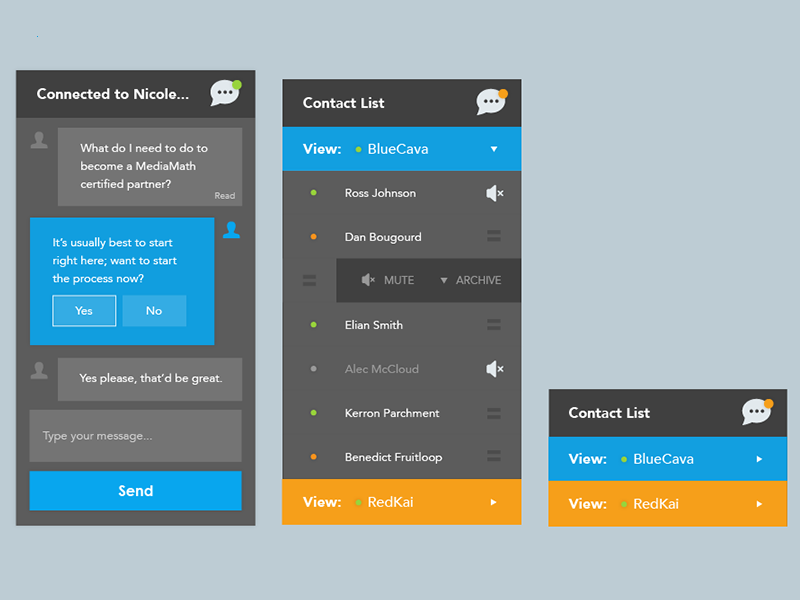 Chat Support by supert3d on Dribbble