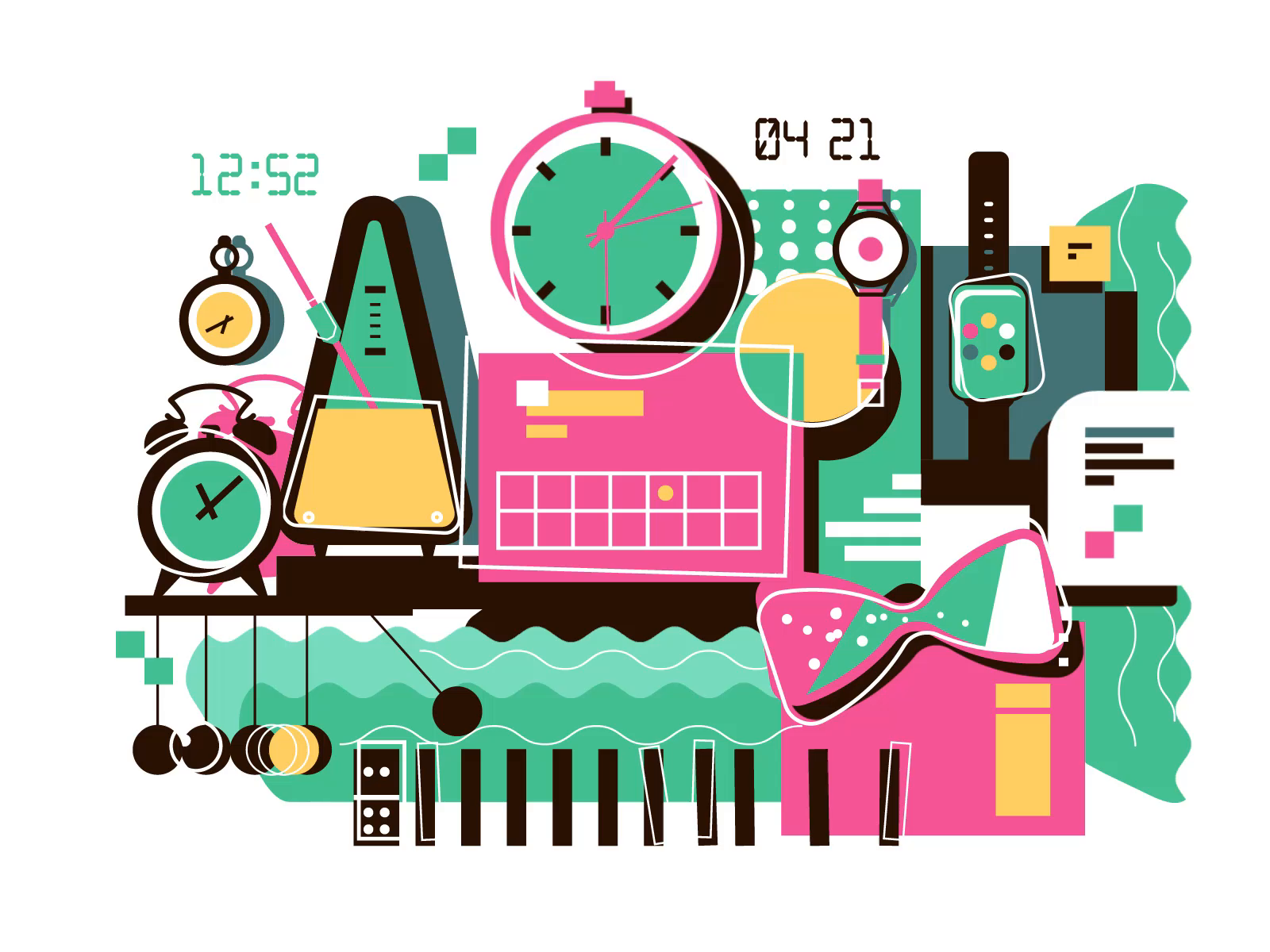 Liquid time by Pavel Skobelev on Dribbble