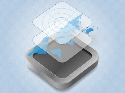 Exploded GoSquared Radar by James Gill for GoSquared on Dribbble
