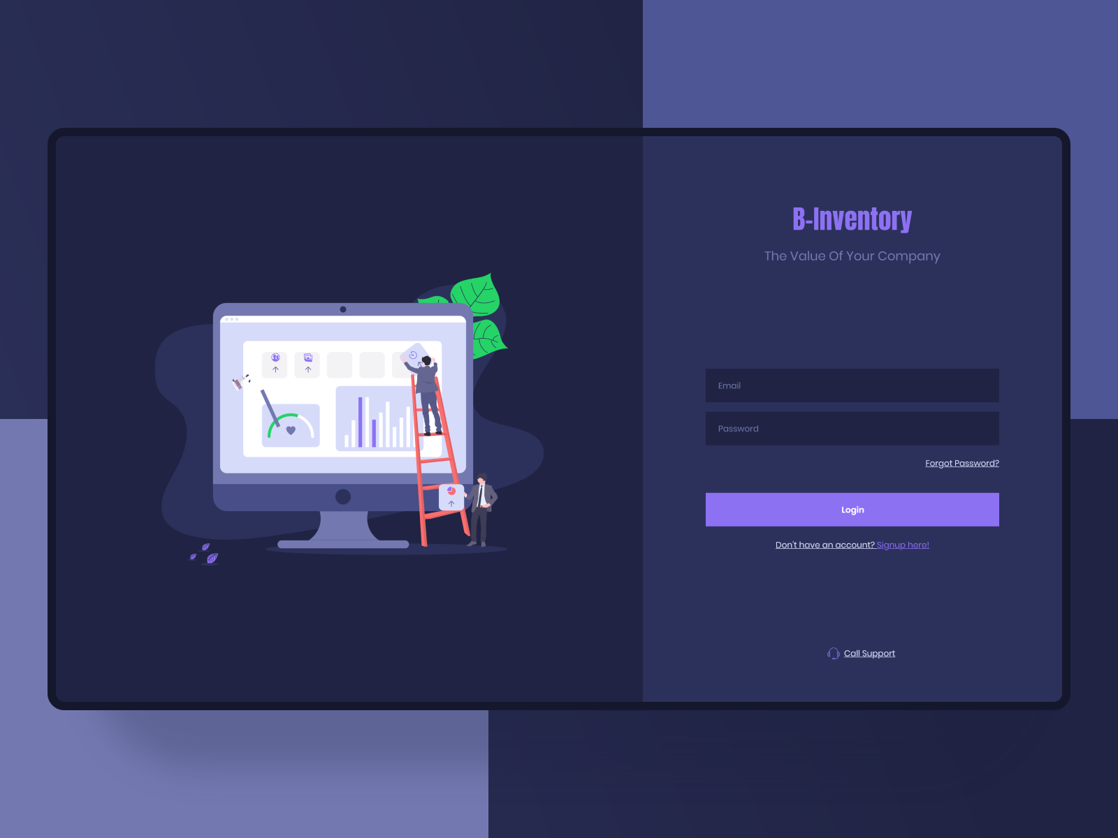 B-Inventory - Login by Sohaib Khan on Dribbble