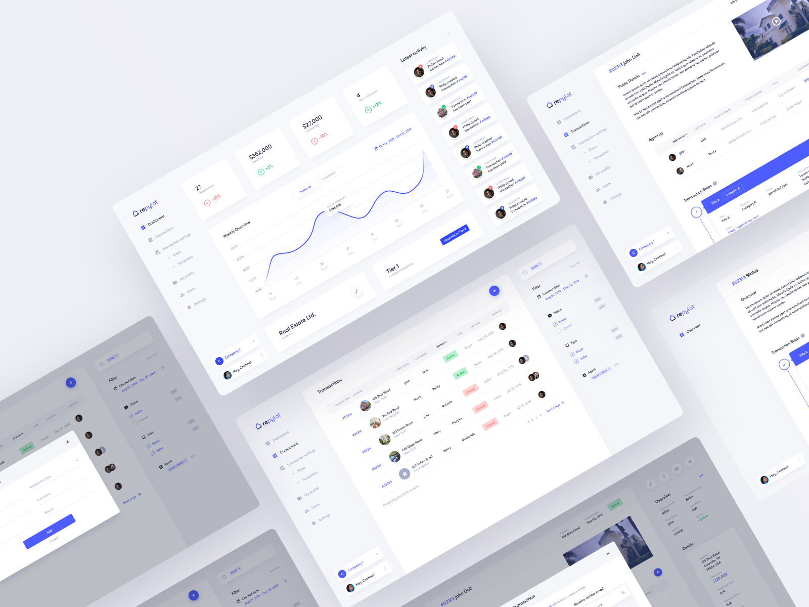 Repylot - Real Estate SaaS Desktop App by SONGEEZ on Dribbble