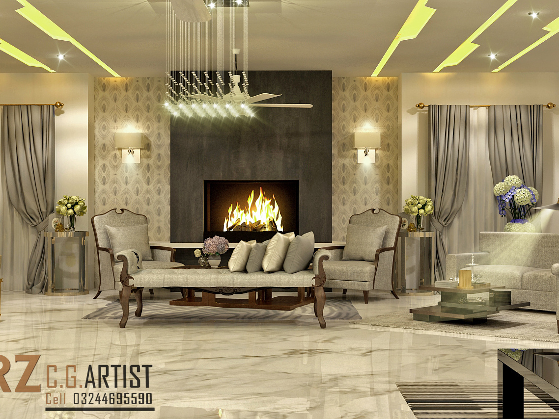 Modern Drawing Rom by ranazahoor on Dribbble