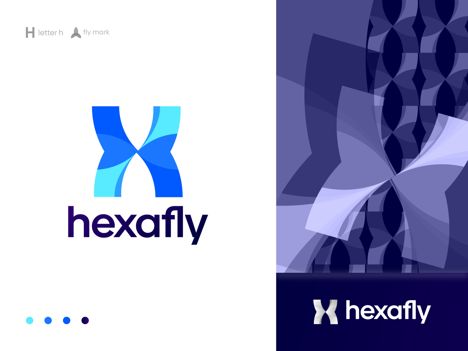 H + Fly Logo Mark - Modern Logo Design by Freelancer Iqbal on Dribbble