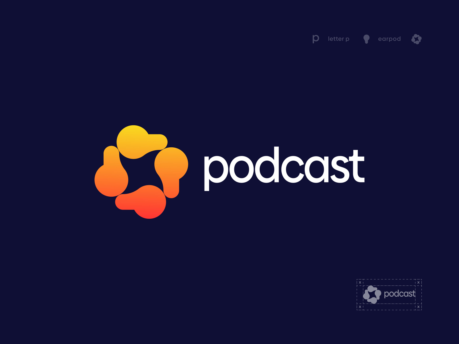 P + EarPod Logo Mark by Freelancer Iqbal | Brand Designer for Reveal on ...