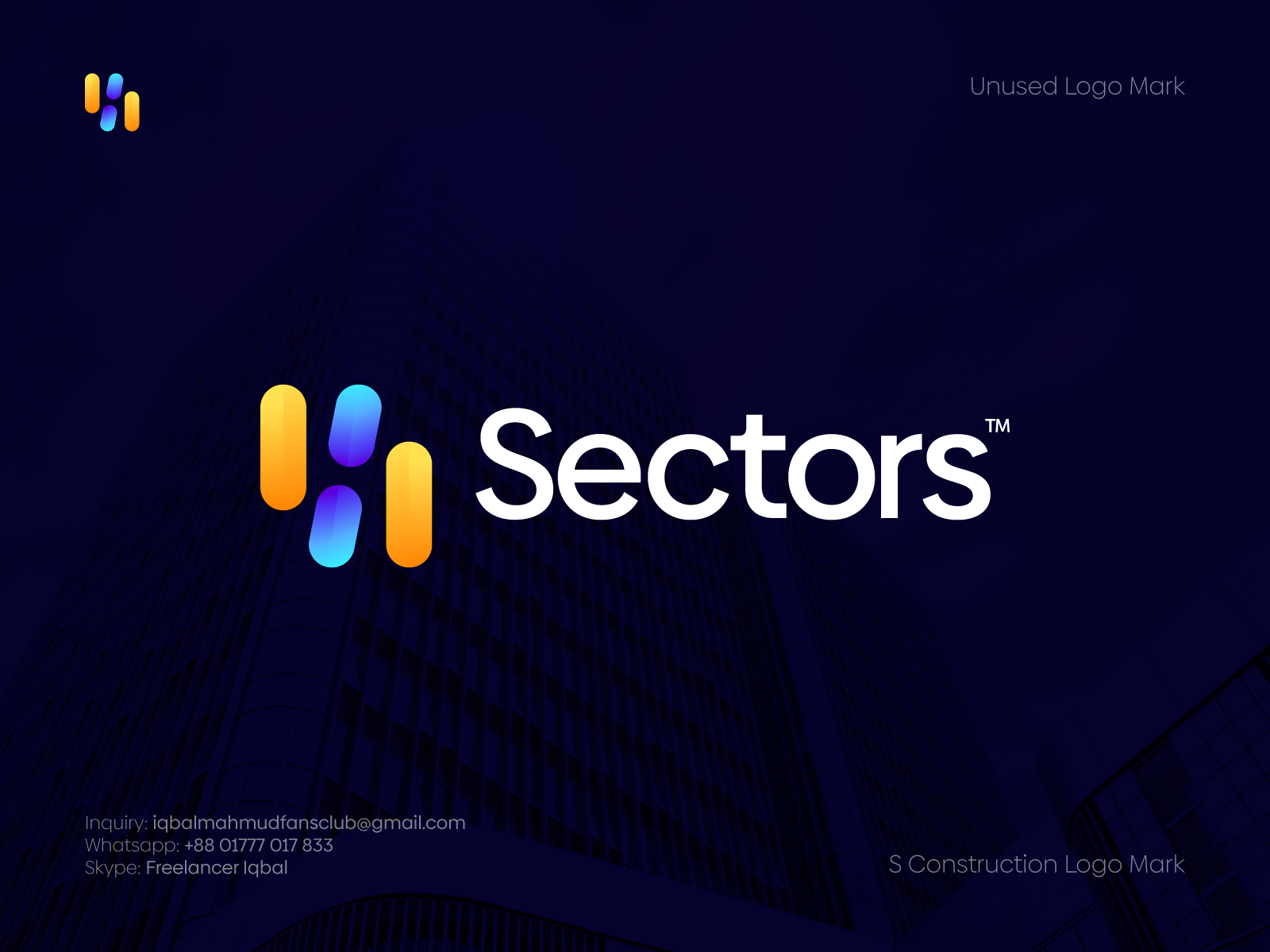 S Construction Logo Mark by Freelancer Iqbal | Logo & Brand Designer ...