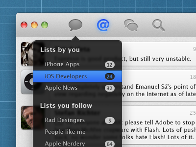 Tweetmate Revealed by Robin Raszka on Dribbble