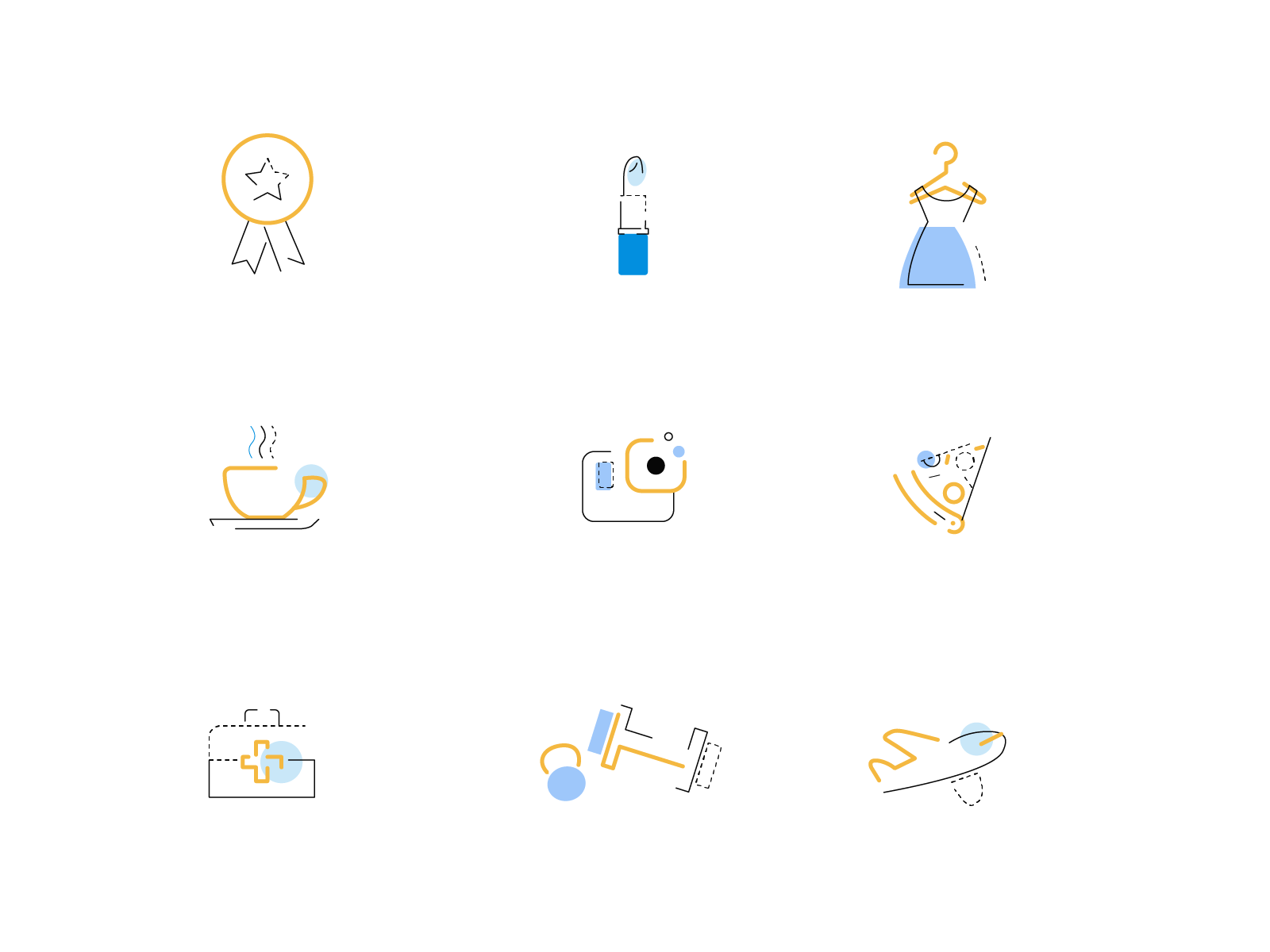Lifestyle Icons Design by Aneta Daniela on Dribbble