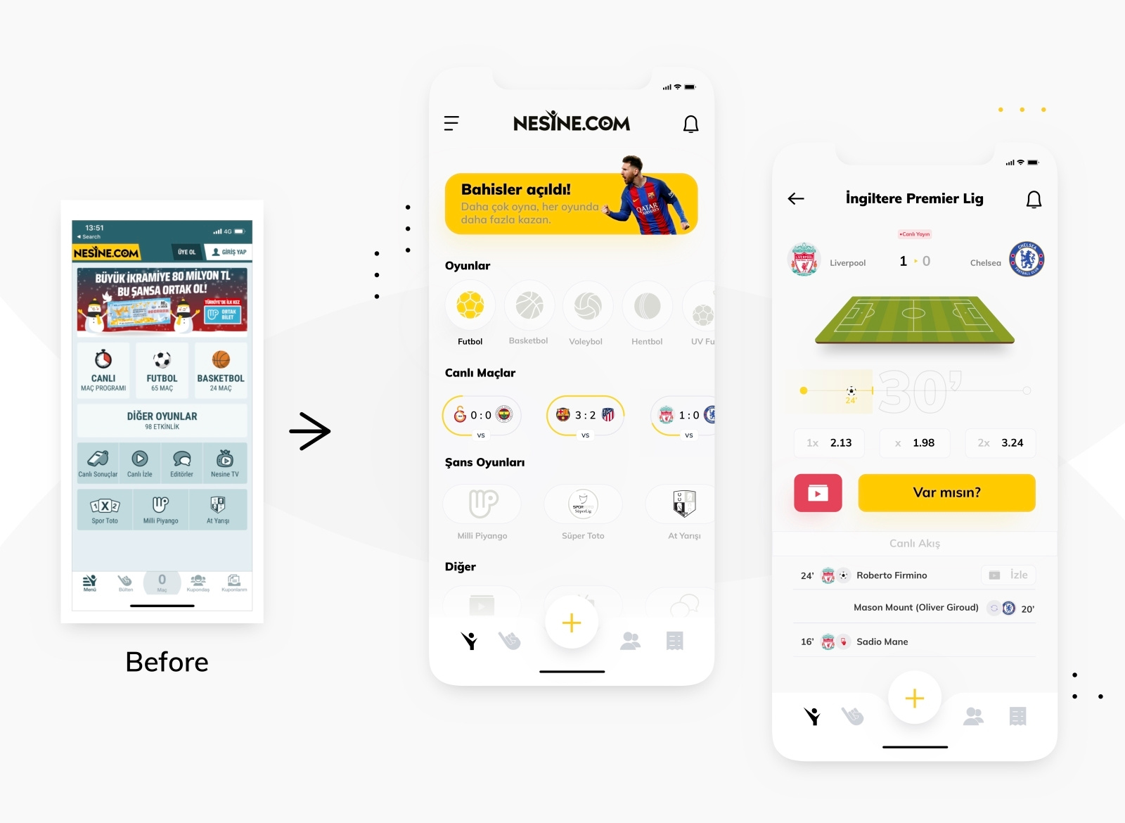 Nesine.com App Redesign by Eda Erdal on Dribbble