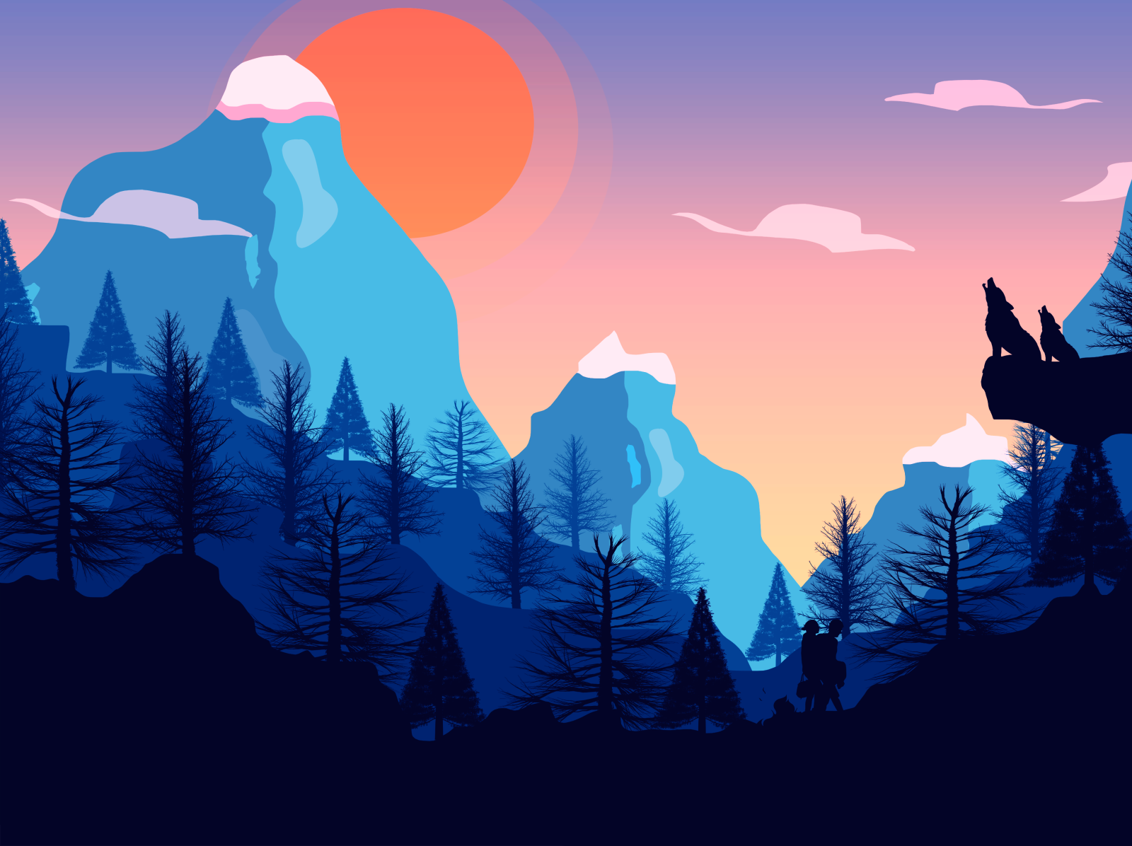 Landscape by Tim Heezen on Dribbble