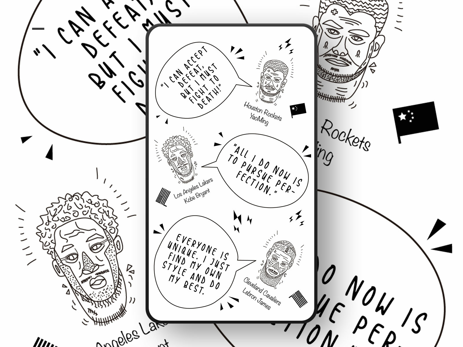 NBA Doodle Day1 by Pelly on Dribbble