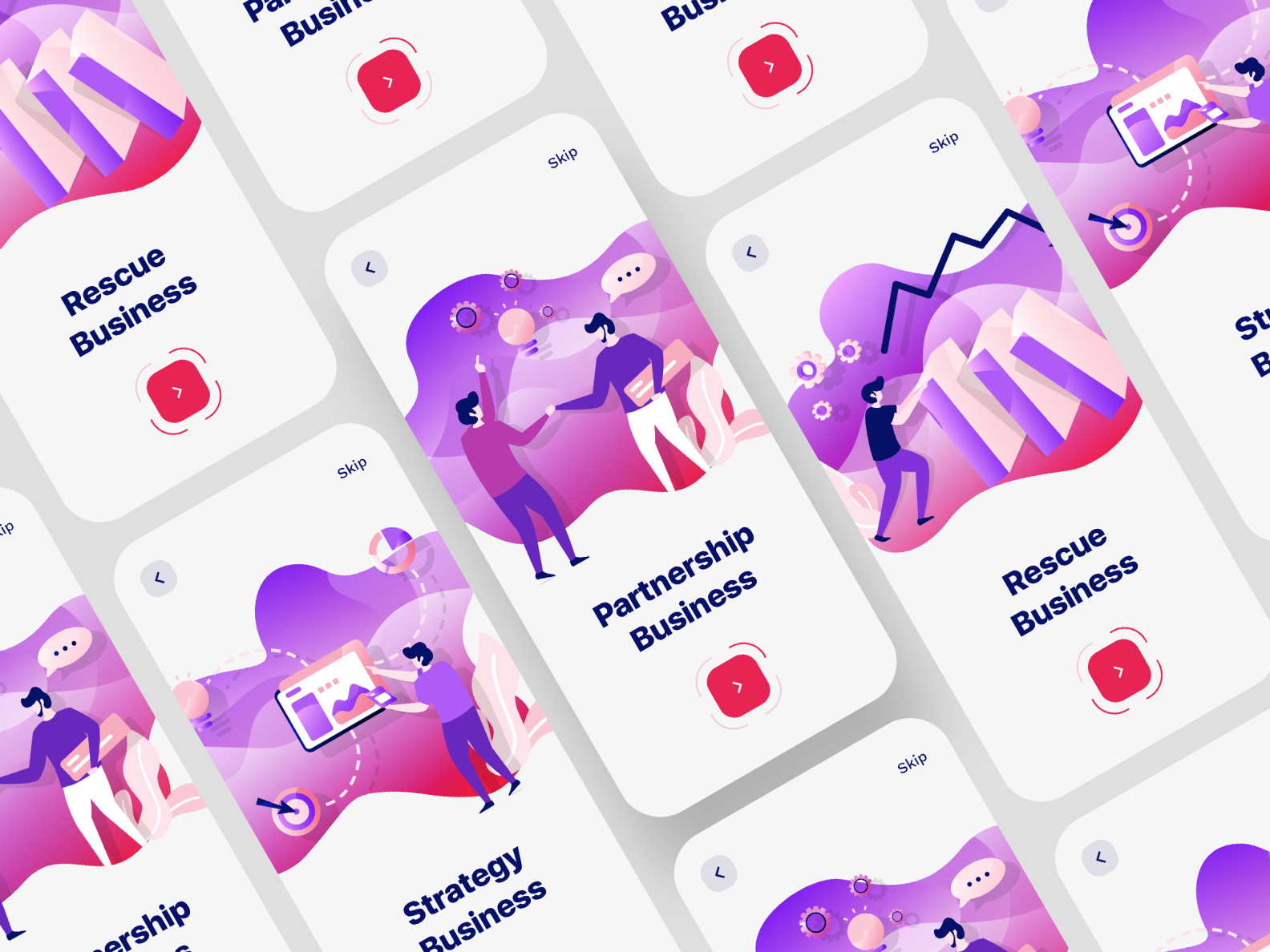 Finance Business Onboarding Screens - Part 1 by Arjun 🏅 on Dribbble