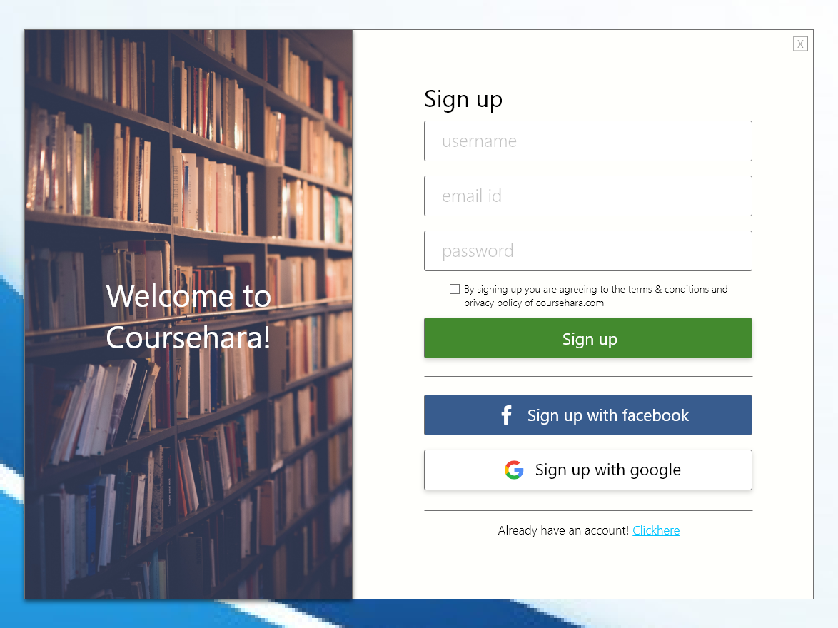 Sign up web page 001 by Sakthi Jay on Dribbble