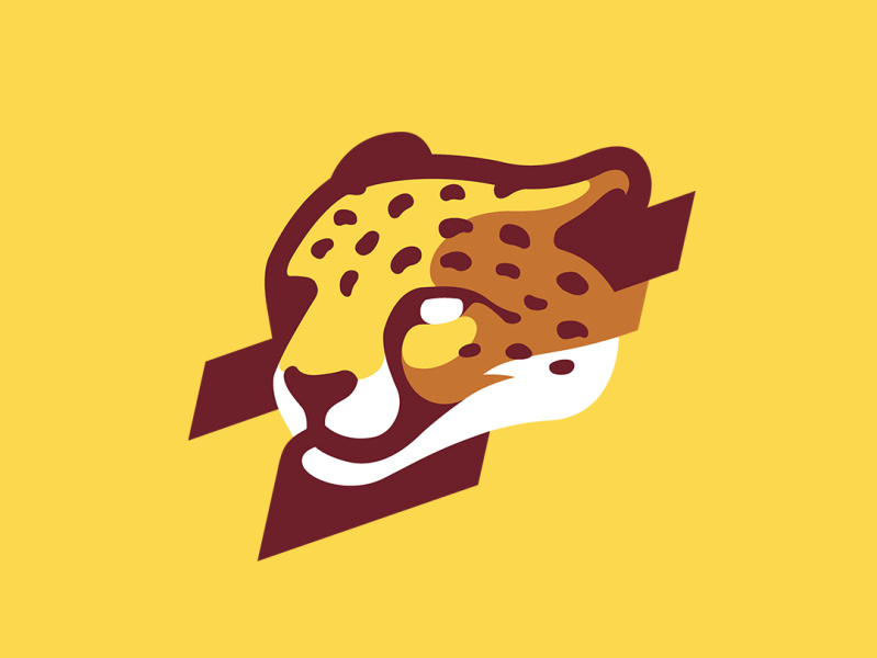 Guepard mascot logo by Ealon on Dribbble