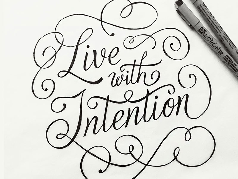 Live with Intention Final Sketch by Leo Gomez on Dribbble