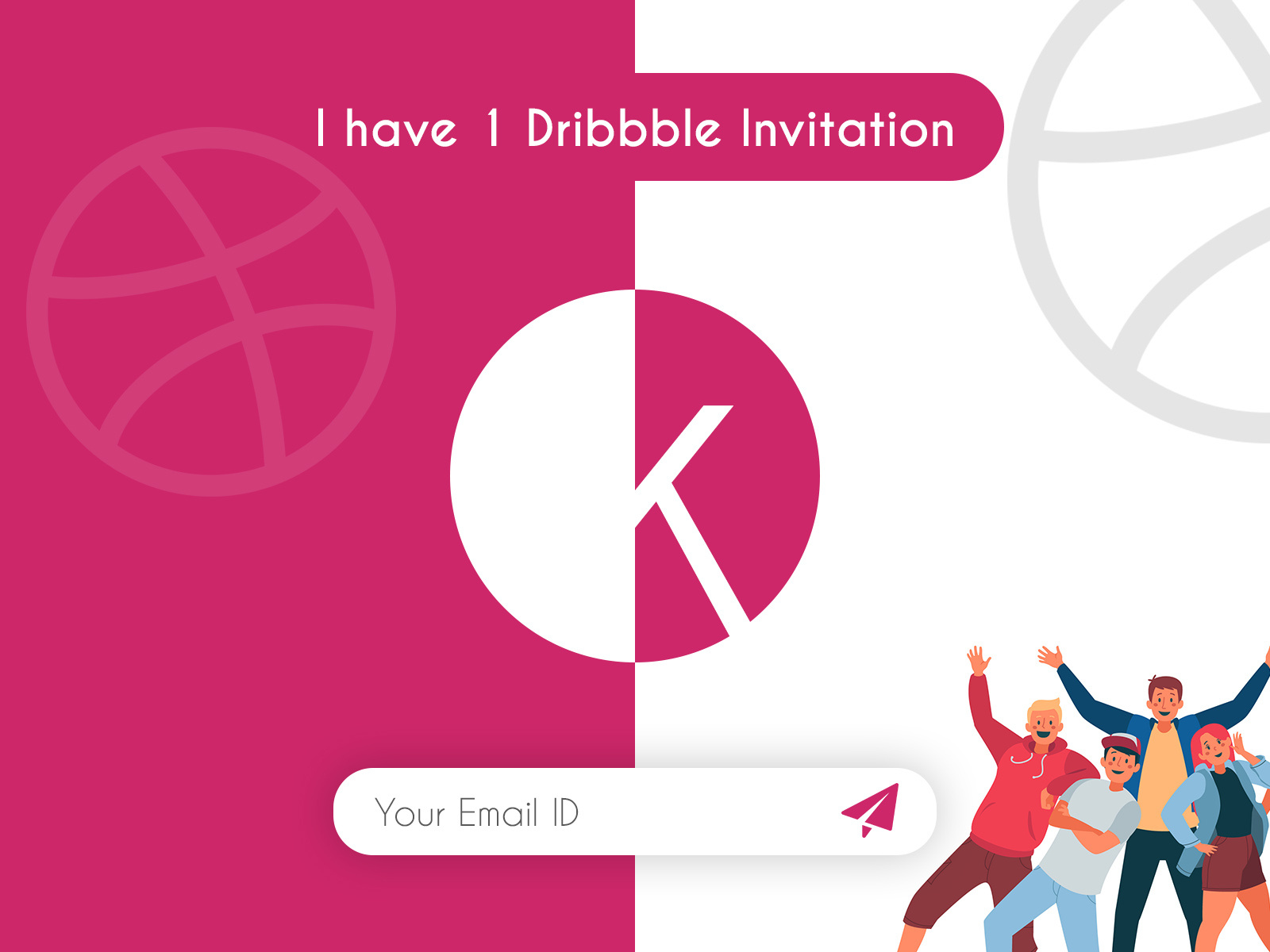 1 Dribbble invites by Krishnakant Patel on Dribbble