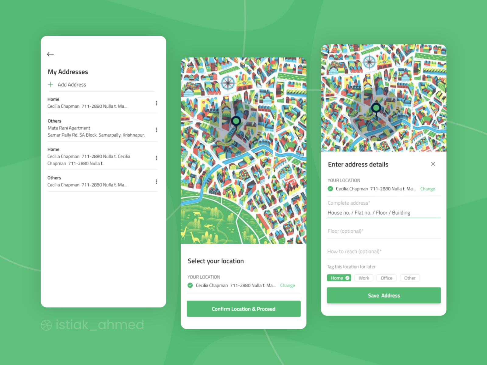 Address Selection Uiux Design By Istiak Ahmed On Dribbble 