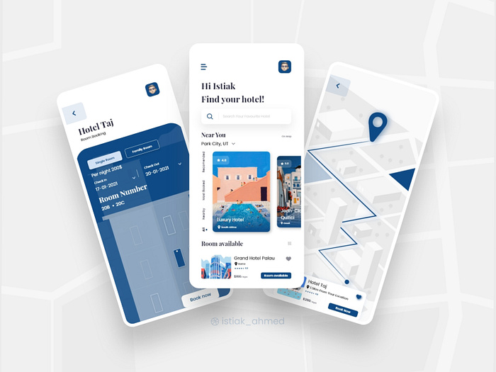 Hotel Booking and location tracking system by Istiak Ahmed on Dribbble
