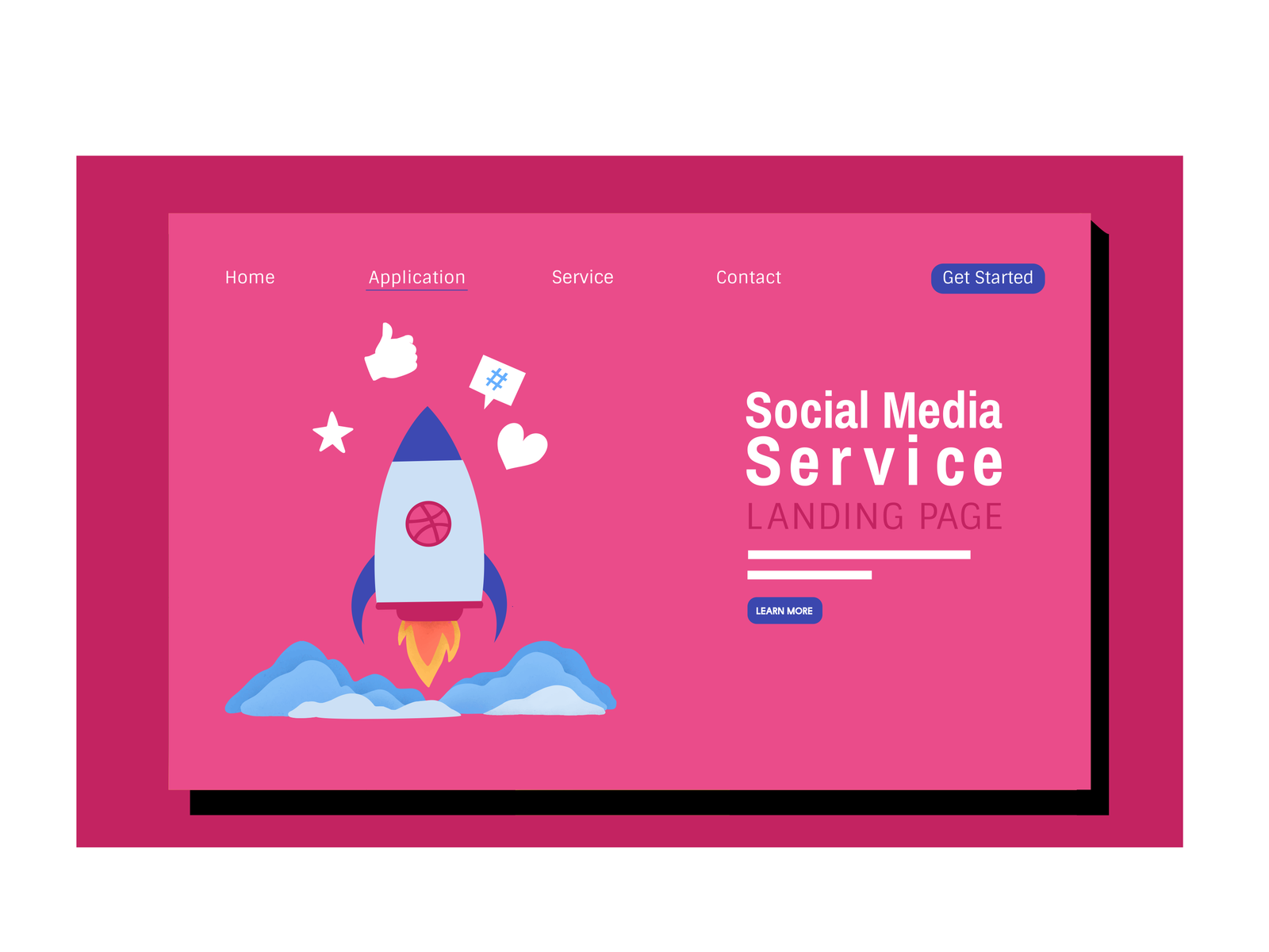 DRIBBBLE LANDING PAGE by Devendra Bele on Dribbble