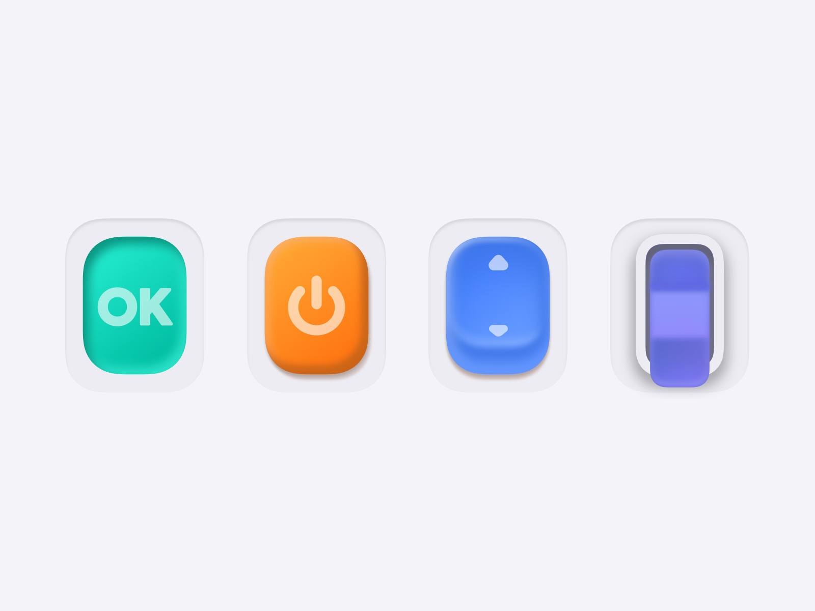 4 Button by Bong_z on Dribbble