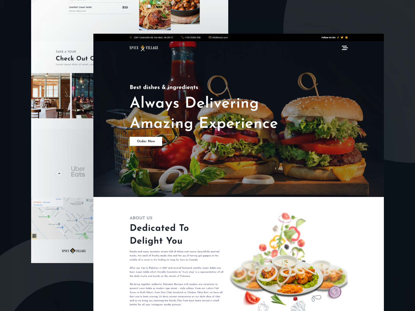 Online Food Ordering Website by Muhammad Ali on Dribbble