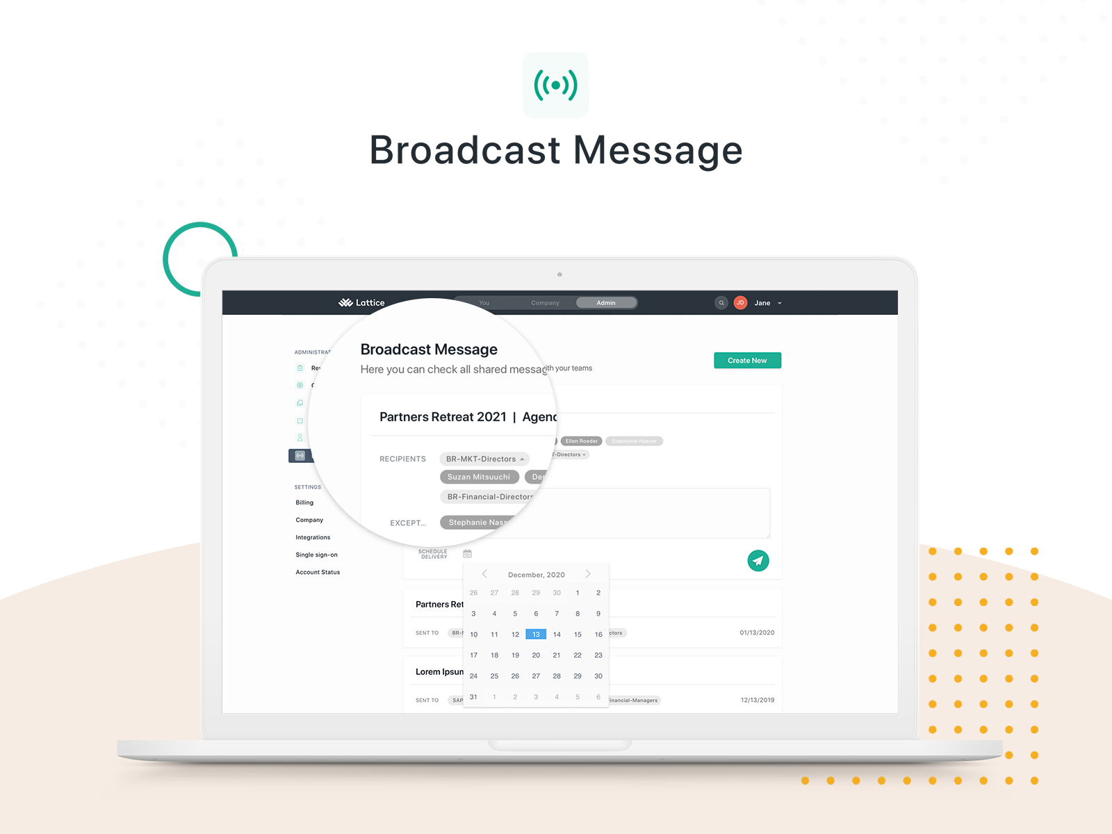 'Broadcast Message' Feature for Admin Panel | Lattice by Leonardo ...