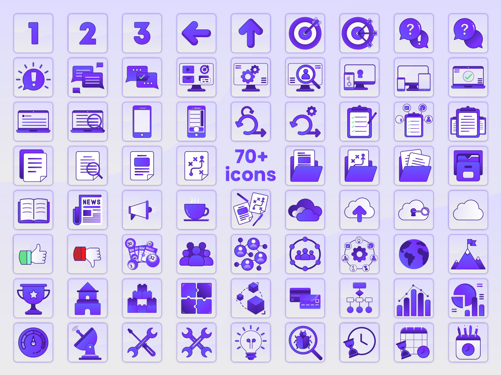 70+ Icons by Luana Strazeri on Dribbble