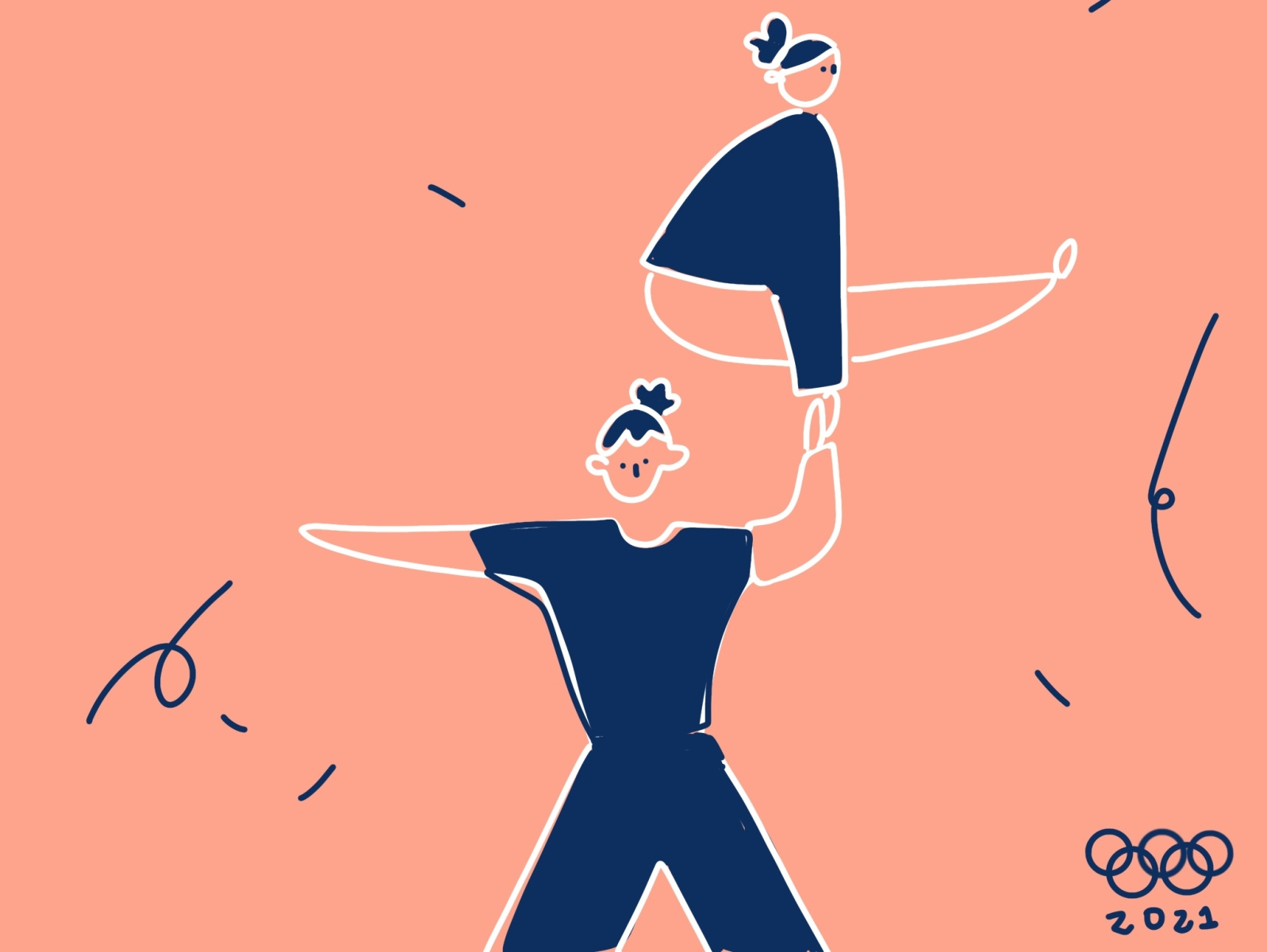 Acrobatic Gymnastics by Lilibeth Bustos Linares on Dribbble