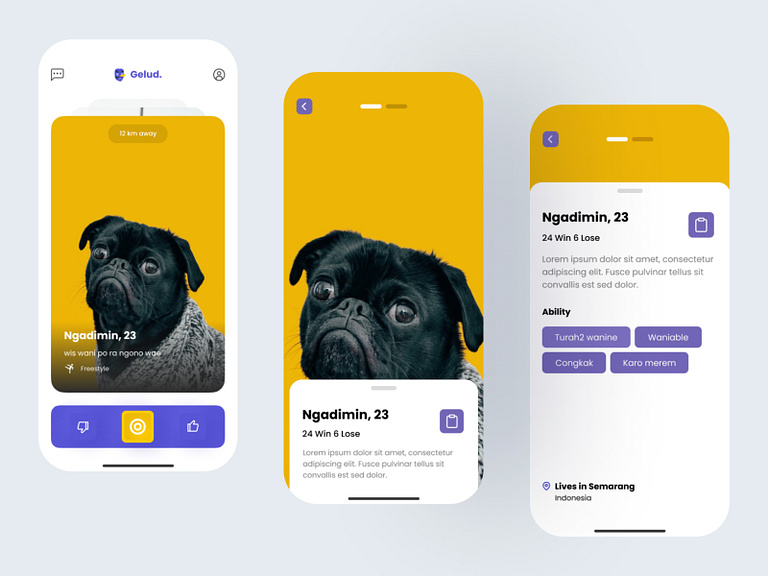 Fighting App #2 by Risang Kuncoro ® on Dribbble
