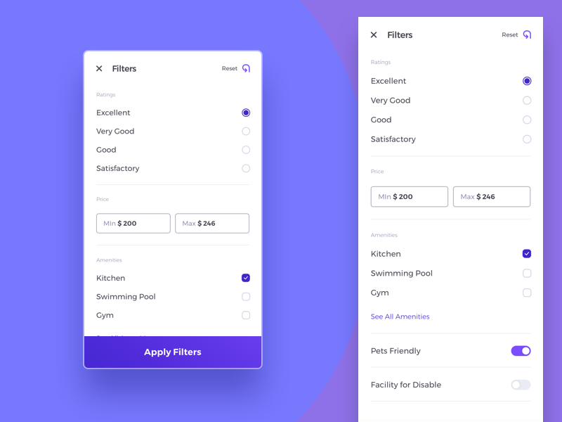 Filter Screen by Wajahat Ali on Dribbble