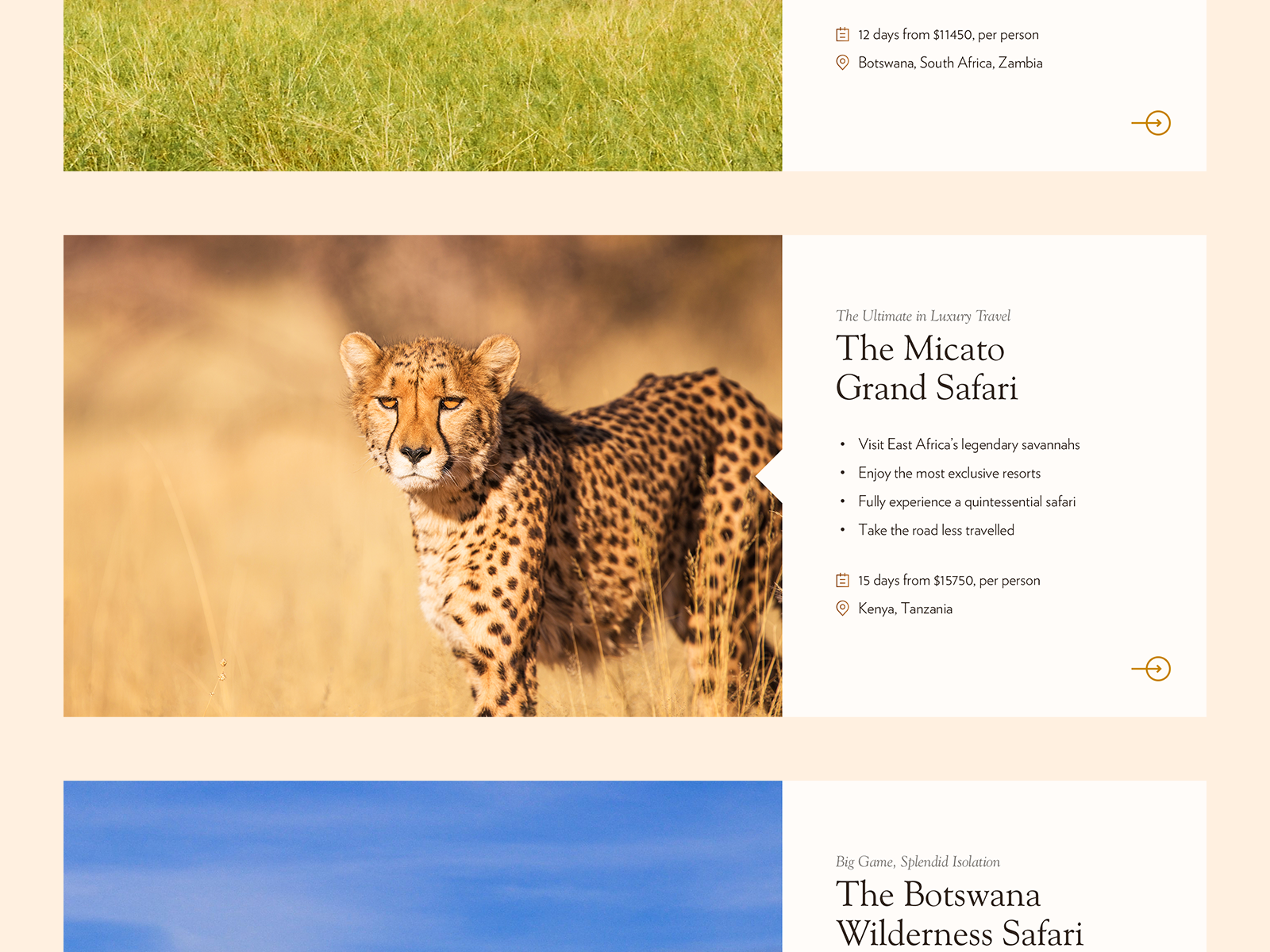 Safari Tour Cards by Dan Fleming for 829 Studios on Dribbble