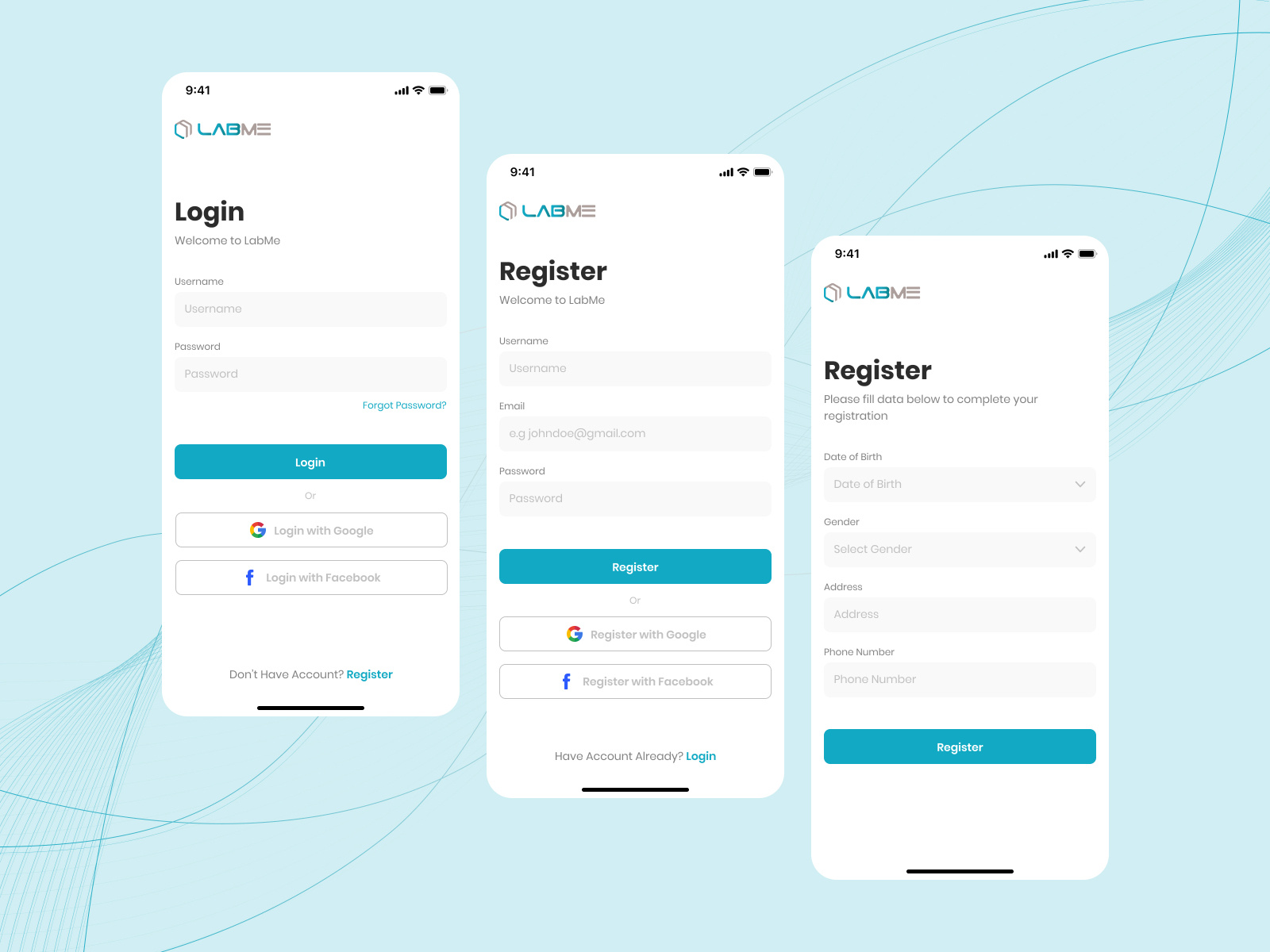 Minimalist Login and Register Screen Exploration by Denny Pratama on ...