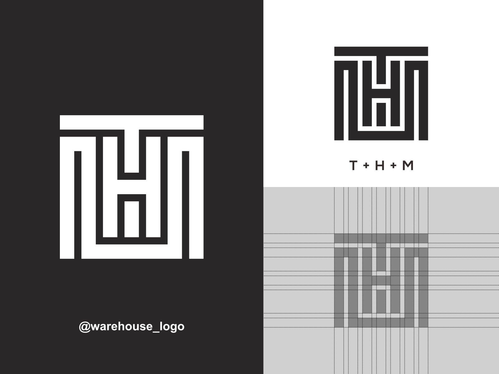 thm logo initials by warehouse_logo on Dribbble