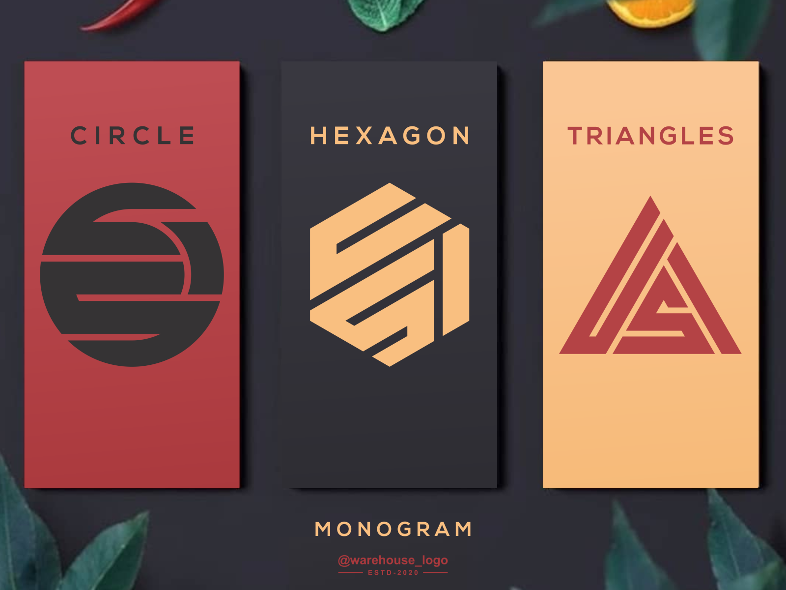 monogram logo by warehouse_logo on Dribbble