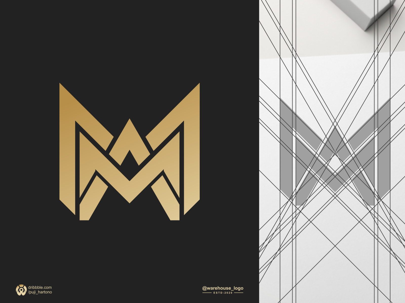 mam monogram logo template by warehouse_logo on Dribbble