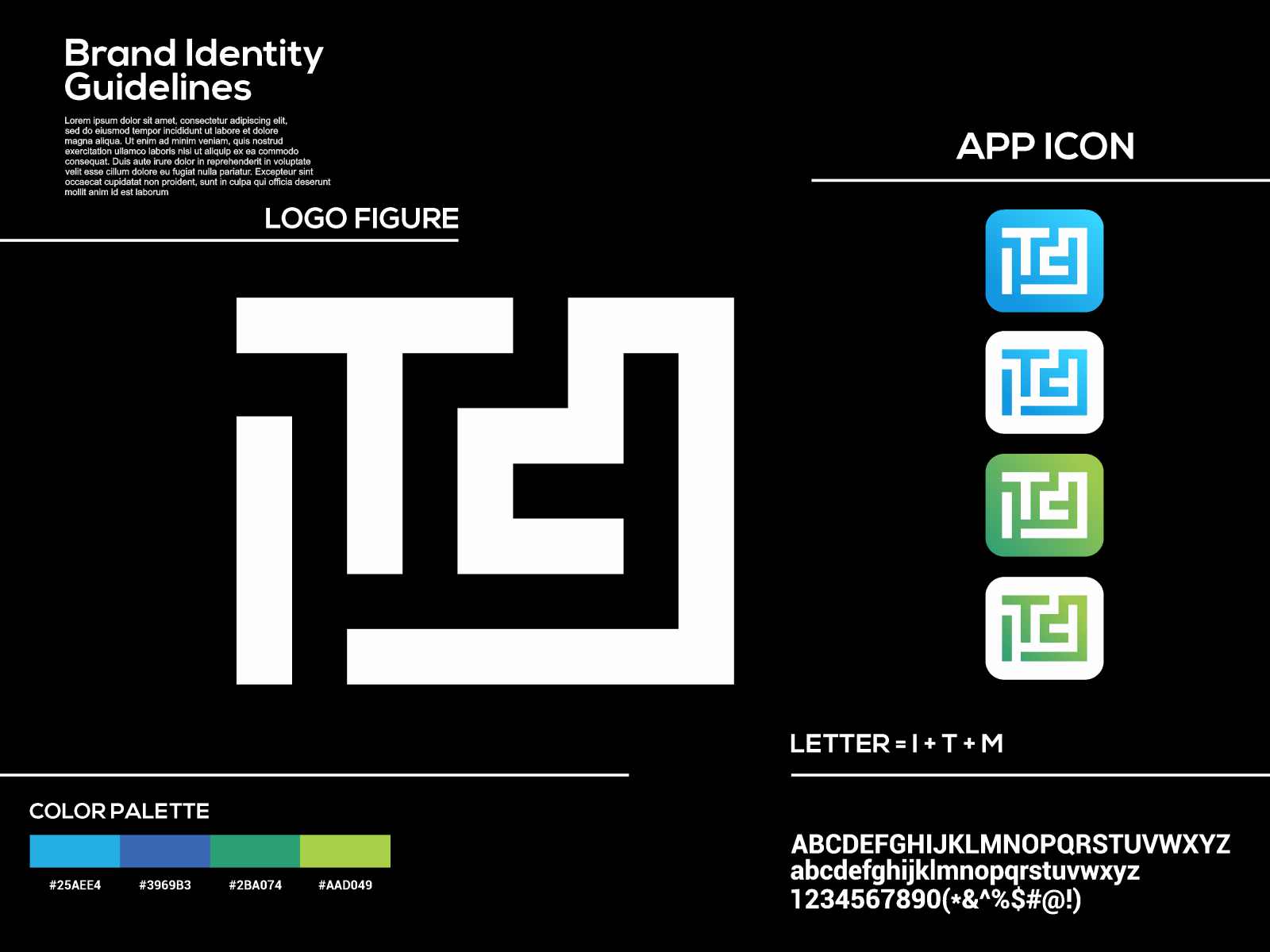 brand identtity, letter itm logo by warehouse_logo on Dribbble