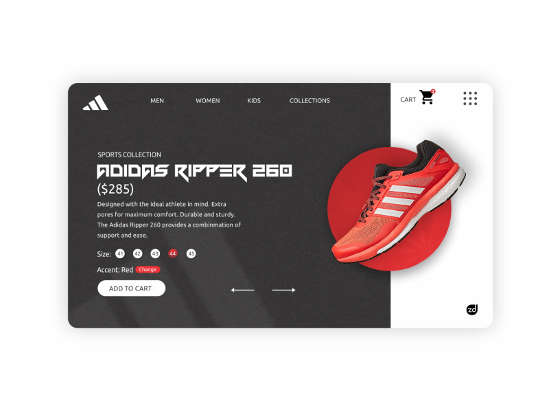 Proposed ui design for adidas website by Isaac Sixtus Chizaram on Dribbble
