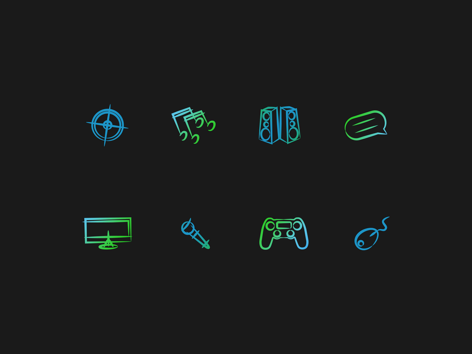 Streamer Icon Designs by Blake Simpson on Dribbble