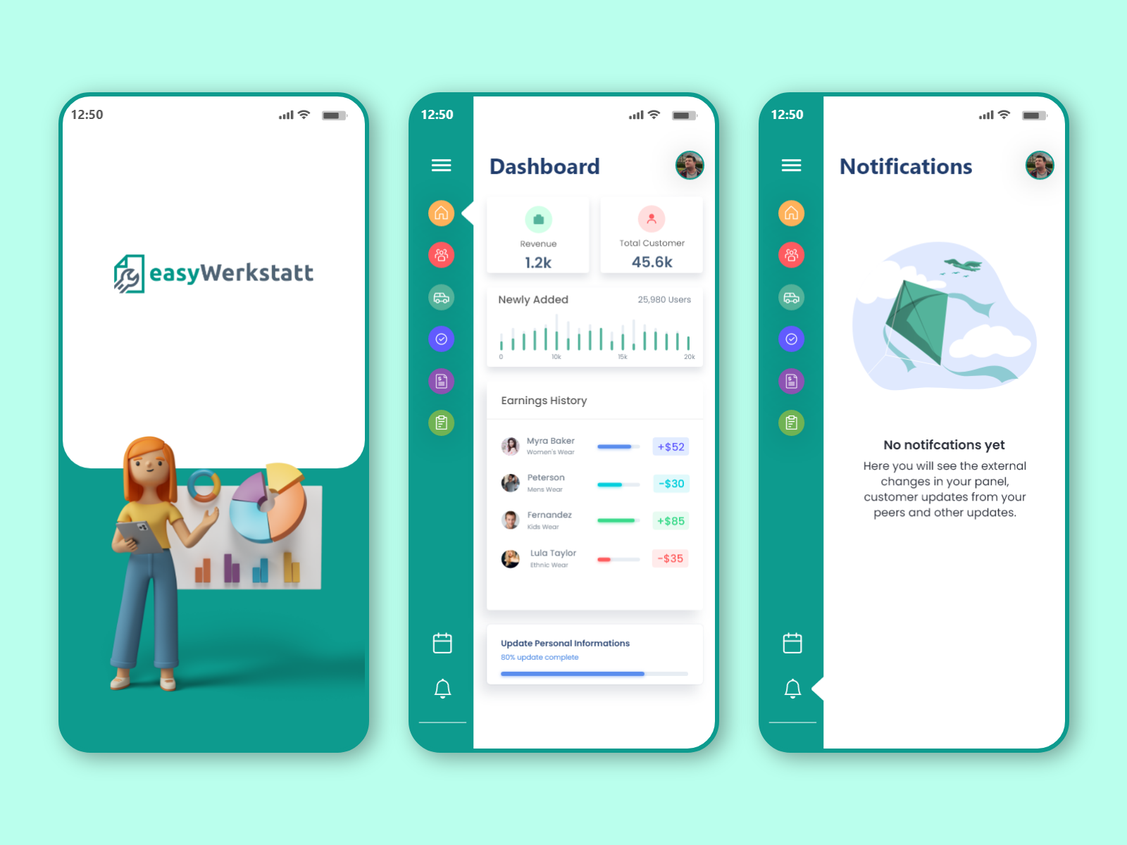 Workstation App Design | Mobile App | Statistics App by Shoaib Hossain ...
