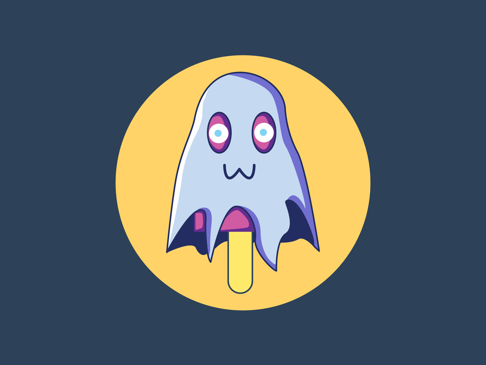 Cute Ice Cream Ghost by Slaughter Slash on Dribbble
