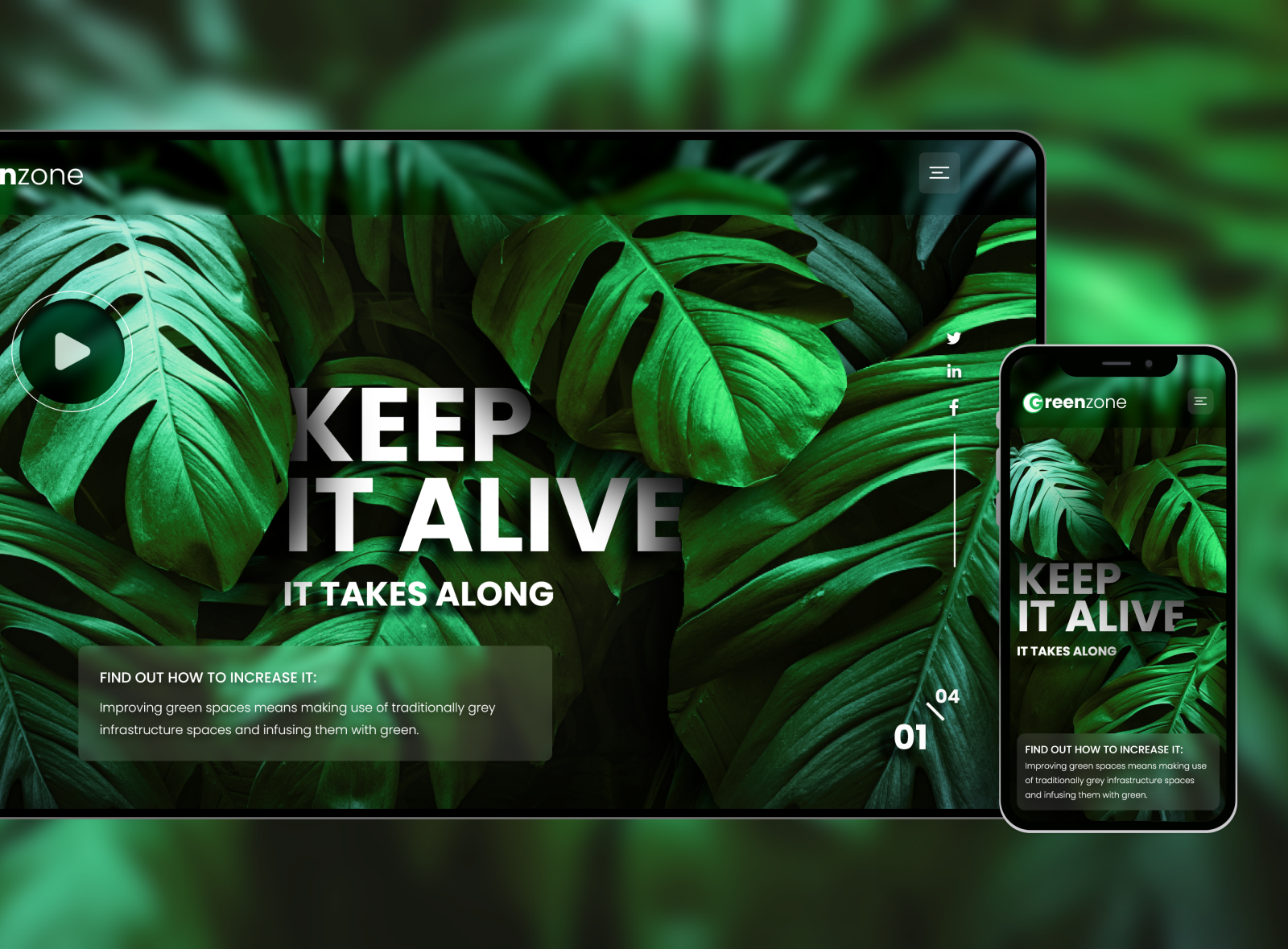 GreenZone - Webshot by Moustafa Nour on Dribbble