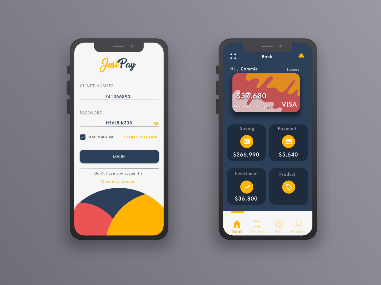 Justpay app-simulation BLACK by Cammie on Dribbble
