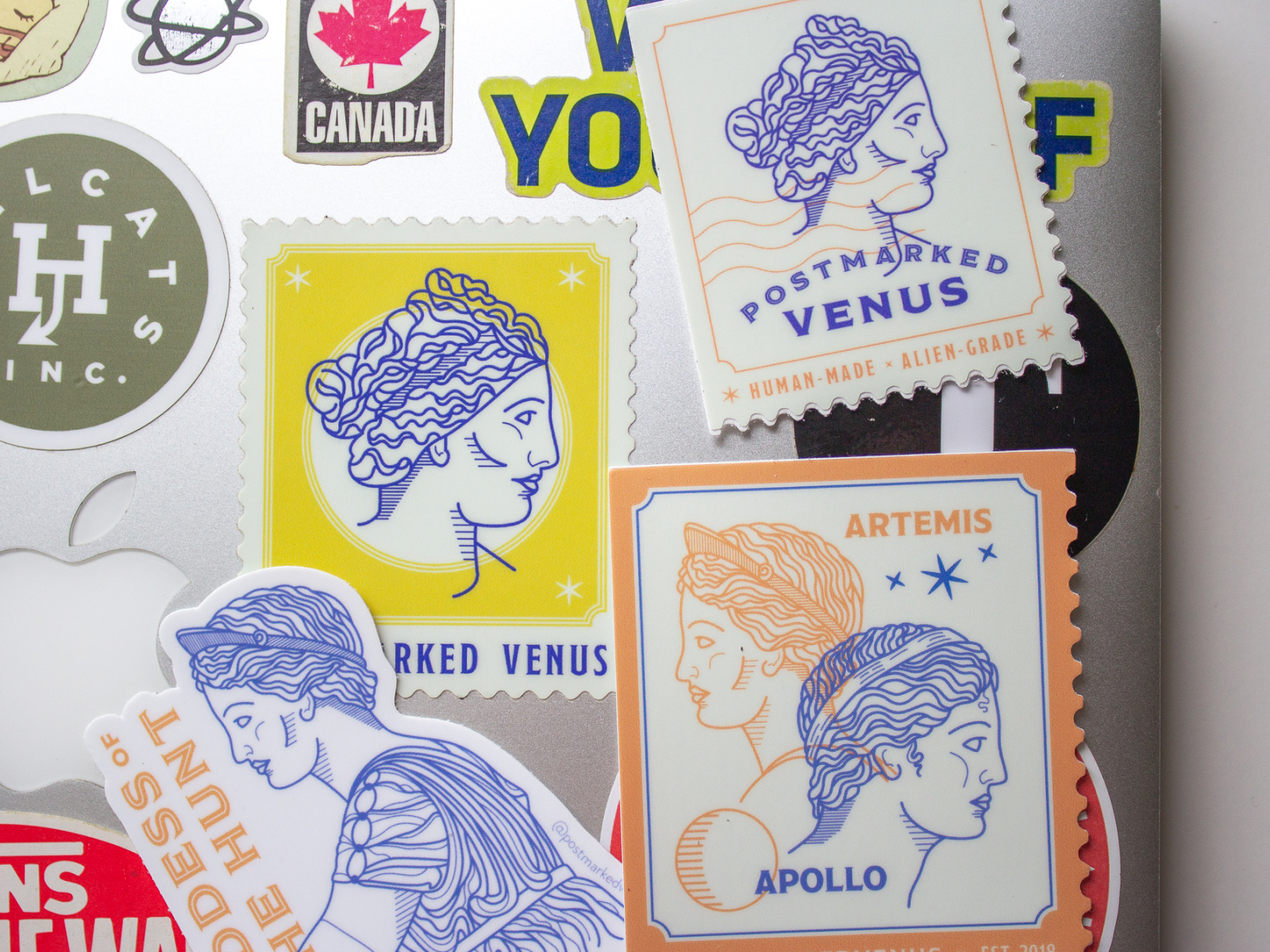 Postmarked Venus Stickers by Jen Jefferson on Dribbble