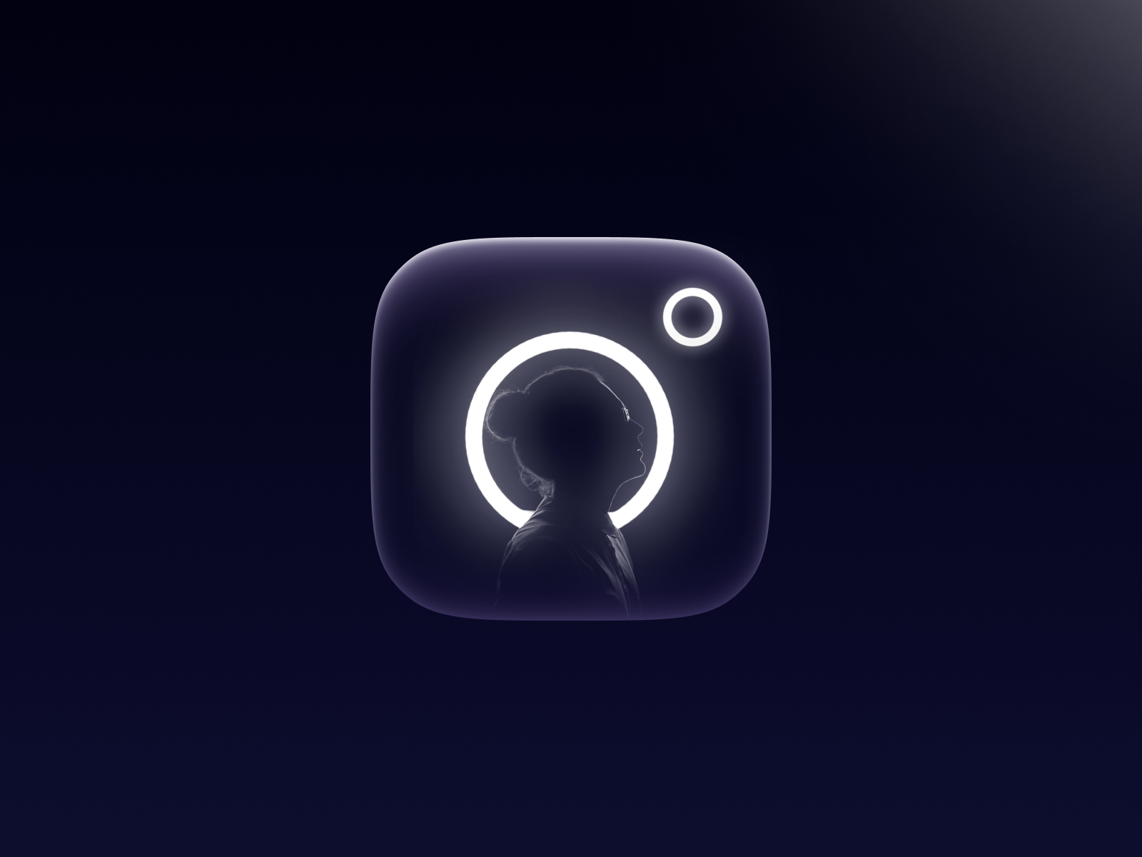 Instagram Neon Icon
