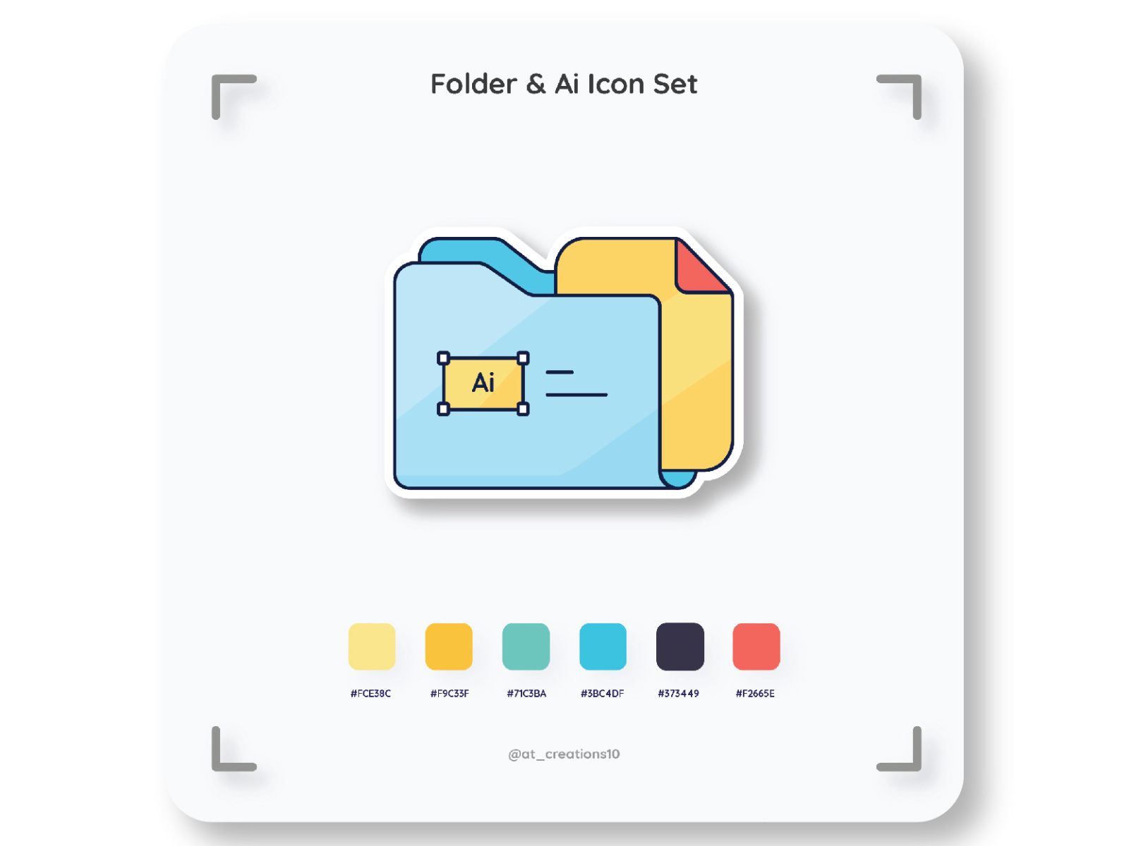 Folder & Ai Icon set by Abhilash on Dribbble